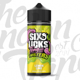Six Licks Tongue Twisters Lemon Lime 100ml
