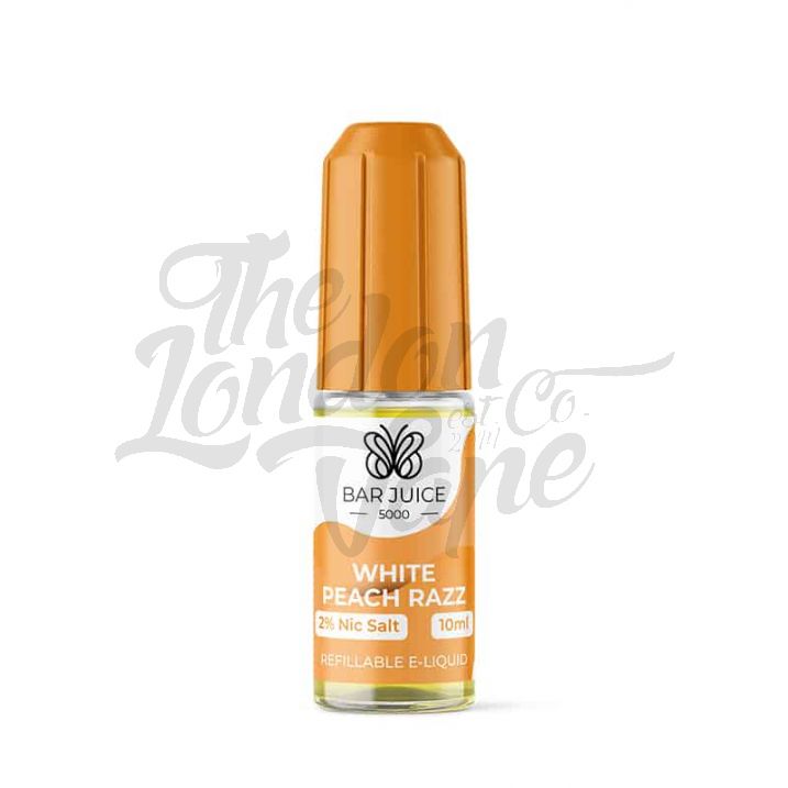 White Peach Razz Bar Juice 5000 Nic Salt E-Liquid 10ml